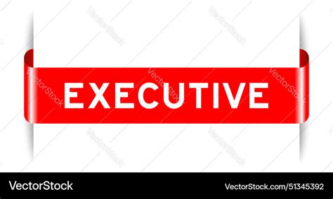 Red Color Inserted Label Banner With Word Vector Image