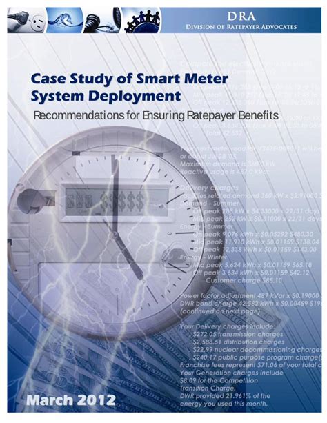 Pdf Case Study Of Smart Meter System Deployment Case Study Of Smart Meter System Deployment