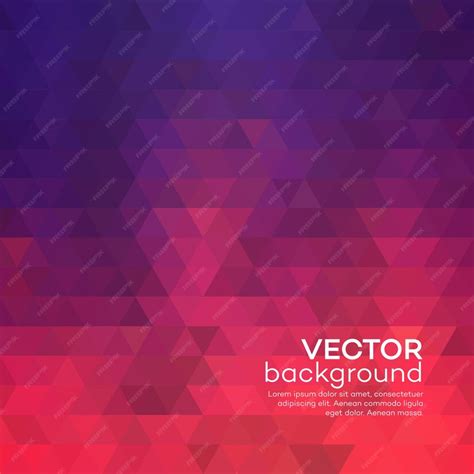 Premium Vector Abstract Red Triangle Background