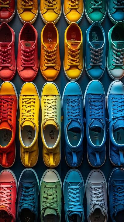 Free Colorful Sneaker Display Image Sneakers Fashion Colorful