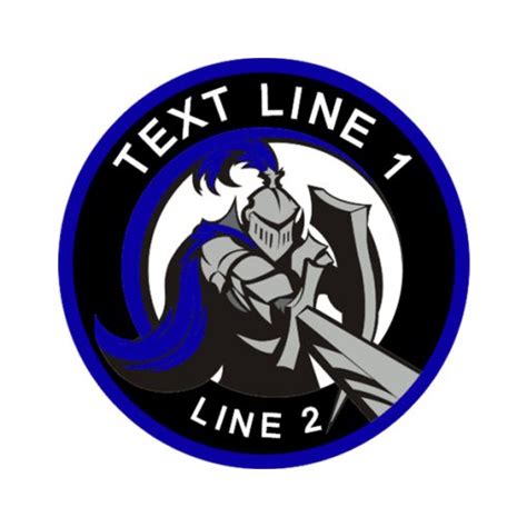 Charging Knight Pointing Sword Security Patch Build Your Patch Custom Patches Online Design