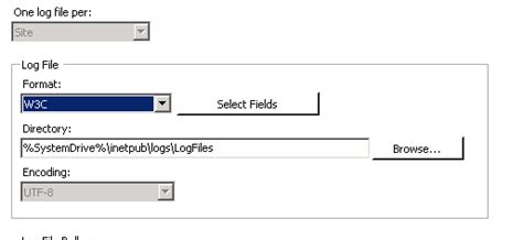 Iis 7 Iis W3c Log Files Missing Header Server Fault