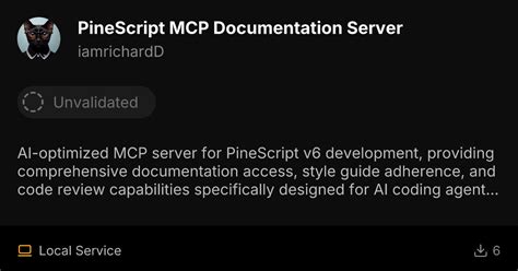 Pinescript Mcp Documentation Server · Lobehub