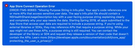 Loop Testflight Uploading Fails Due To Nshealthshareusagedescription · Issue 1578 · Loopkit