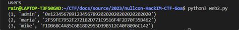 Nullcon HackIM CTF CTF 0 0 Documentation