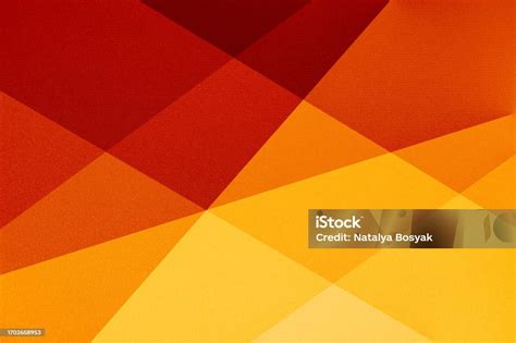 체리 빨강 산호 오렌지 골드 노란색 추상 배경입니다 기하학적 모양 정사각형 삼각형 선 다각형 줄무늬 모자이크 패턴입니다 거친 필름 효과에 대한 스톡 벡터 아트 및 기타