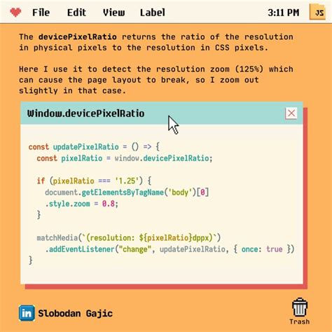 Slobodan Gajić On Linkedin Javascript Pixeldeviceratio Tip 48