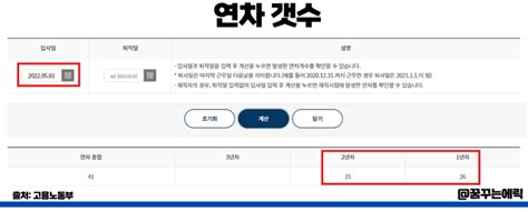 연차 발생 갯수 최대 개수 수당 계산기 확인해볼게요 네이버 블로그