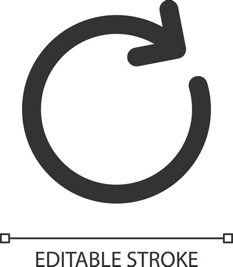 Repeat Pixel Perfect Linear Ui Icon Reload Page Rotating Arrow