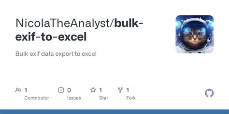 GitHub NicolaTheAnalyst Bulk Exif To Excel Bulk Exif Data Export To Excel