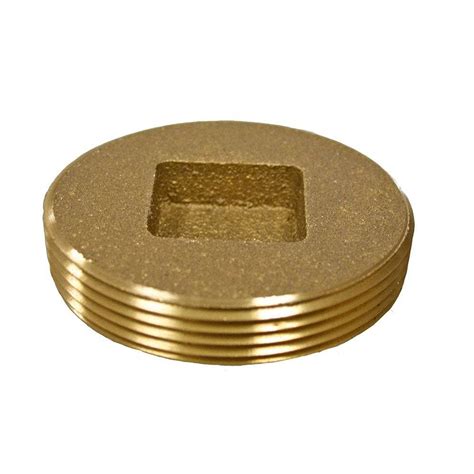 2 Countersunk Brass Cleanout Plug