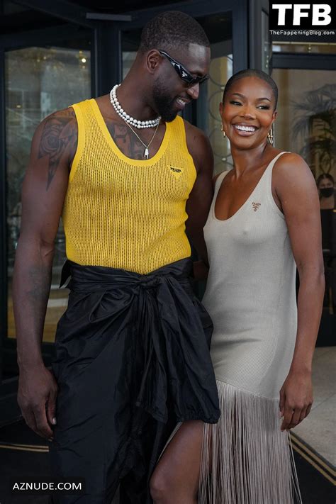 Gabrielle Union Sexy Seen Braless Showing Off Her Pokies In Milan Aznude