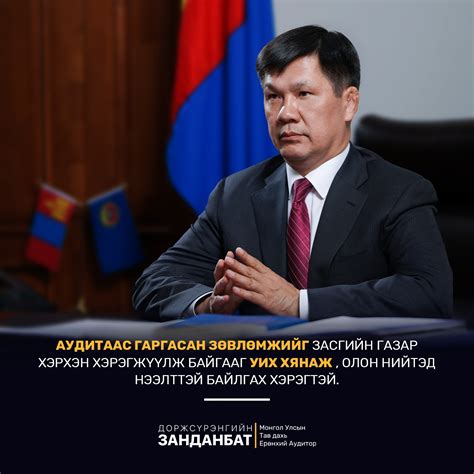 Доржсүрэнгийн Төрийн аудитын байгууллагын гаргасан зөвлөмж бол Төрийн хяналтын байгууллагын
