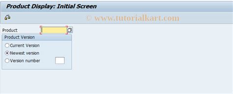 FIPRD3 SAP Tcode Display Product