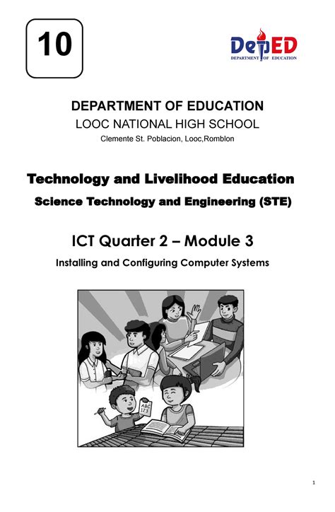 Grade Nd Q STE ICT Week CSS DEPARTMENT OF EDUCATION LOOC NATIONAL HIGH Babe Clemente