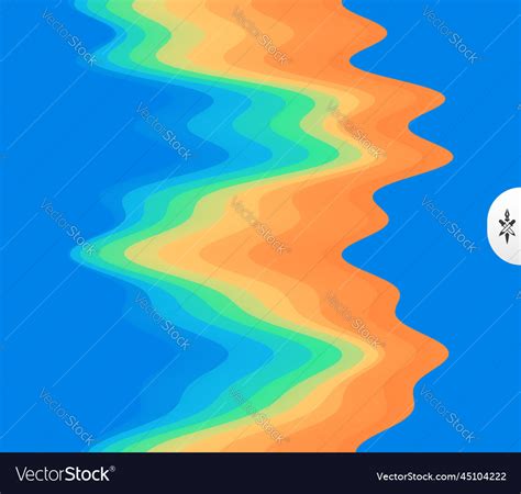 Abstract Waveform Background 3d Technology Style Vector Image