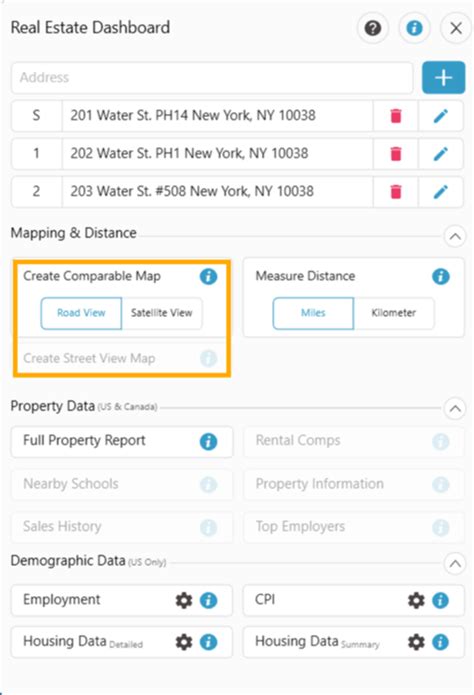 skysuite ai excel tool for personalized comp map sets