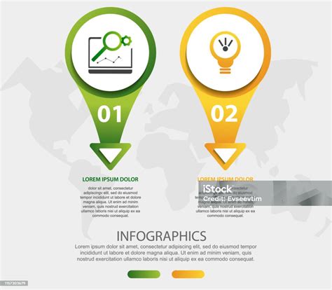 현대 3d 벡터 그림 두 가지 요소 아이콘 화살표 텍스트가 있는 원형 인포그래픽 템플릿입니다 비즈니스 프리젠 테이션 웹 디자인 교육 인터페이스 2 단계다이어그램을 위해 설계