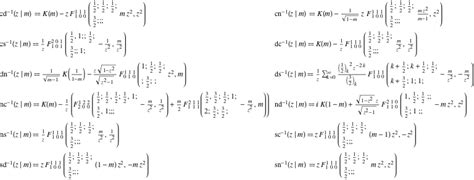 inverse of the jacobi elliptic function cs introduction to the inverse