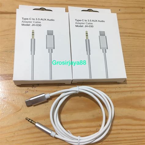 Jual Kabel Aux Type C To Adapter Cable Audio Shopee Indonesia