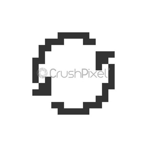 Synchronization Pixelated Ui Icon Stock Vector 5531587 Crushpixel