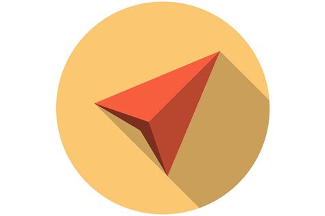 Gps Navigation Arrow Icon Custom Designed Icons ~ Creative Market
