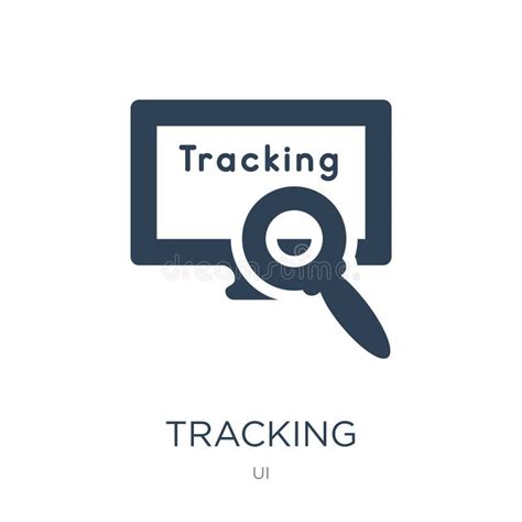 Tracking Icon In Trendy Design Style Tracking Icon Isolated On White Background Stock Vector
