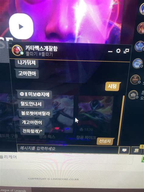 솔랭하다 끝나고 친추와서 패드립 성드립 신고가능 롤 리그 오브 레전드 에펨코리아