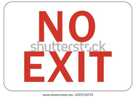 Exit Not Exit Sign Labels Stock Vector Royalty Free 2249118739 Shutterstock