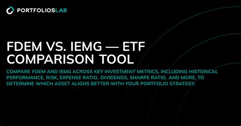 Fdem Vs Iemg — Etf Comparison Tool Portfolioslab