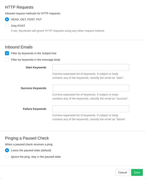 Configuring Checks Pusat Data Healthchecks