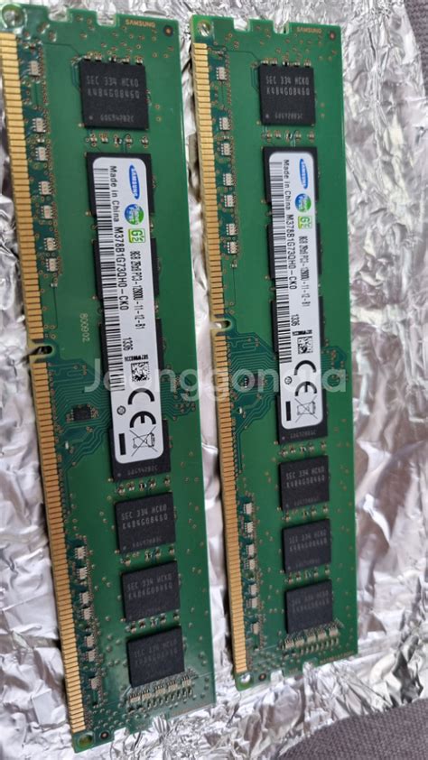 삼성 Ddr3 12800u 8gb 한쌍 16gb 팔아요 Ramvgasound 중고나라