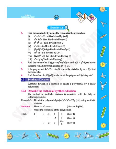Factorization Unit 4 Mathematics 9th Text Book