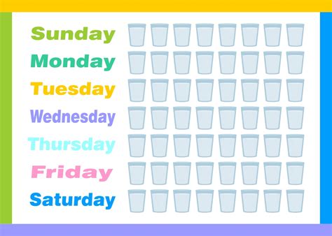 Printable Fluid Intake Charts Printable JD