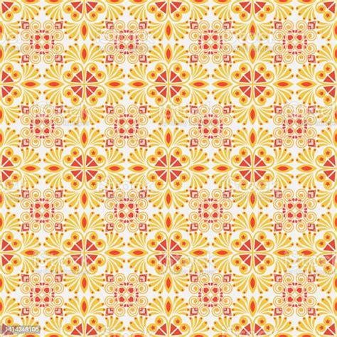 자연 이음새가 없는 무늬 정원 꽃 배경 다마스크 식물 원주민 장식품 예술 0명에 대한 스톡 벡터 아트 및 기타 이미지 0명 고대의 골동품 Istock