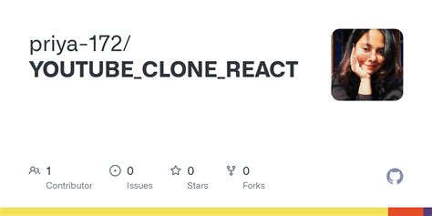 GitHub Priya 172 YOUTUBE CLONE REACT