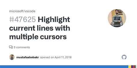 Highlight Current Lines With Multiple Cursors Issue 47625