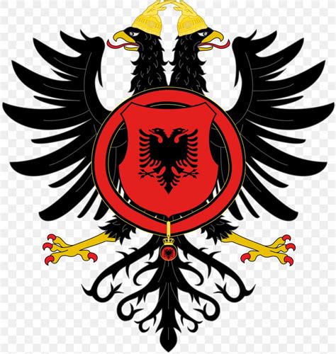 Flag Of Albania Coat Of Arms Of Albania Double Headed Eagle Png