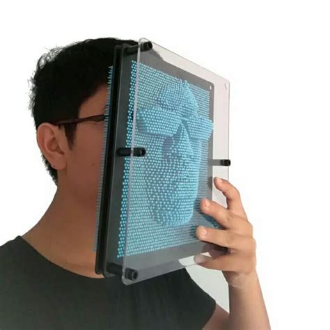 聖誕節交換禮物3d手模针雕百变针画克隆手印新奇减压玩具桌面摆件送儿童创意礼物 蝦皮購物