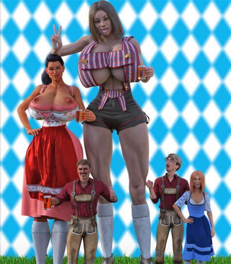Giantposer Jessica And Elisabeth Visit The Oktoberfest