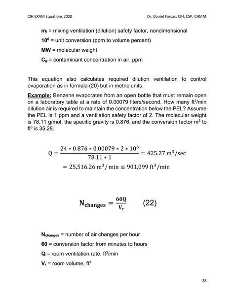Cih Exam Equation Fully Explained Pdf