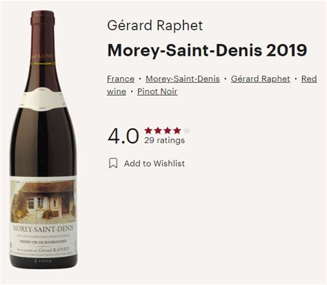 Gerard Raphet 2019 Morey Saint Denis