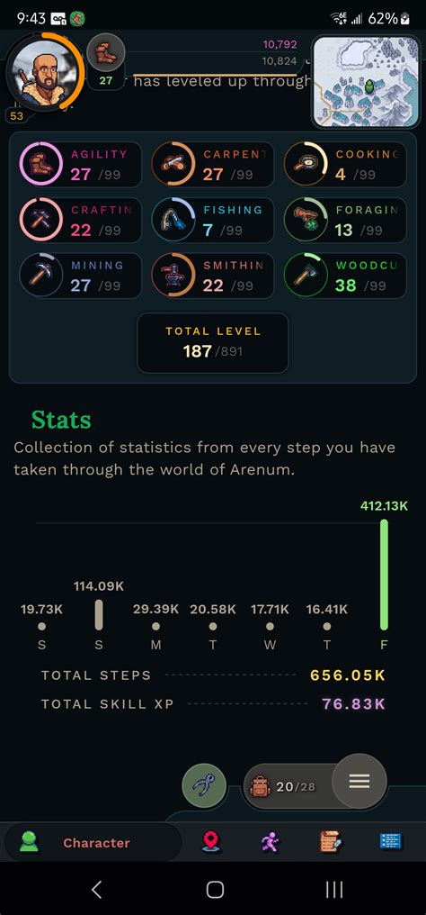 Added Step Bug Post Update Rwalkscape