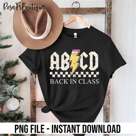 Abcd Back In Class Png Custom Abcd Class Png Abcd Pencil Etsy