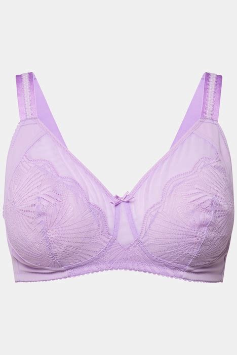 Bh Ohne Bügel Mesh Spitze Cup B E Flieder Happy Size