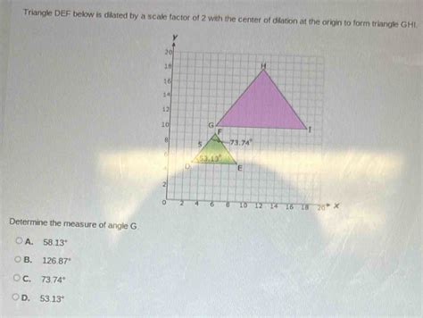 solved triangle def below is dilated by a scale factor of 2 with the