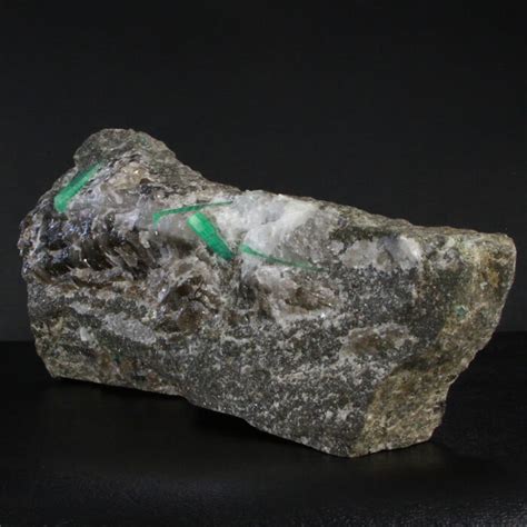 Beautiful Emerald Crystals On Matrix Mineral Mike