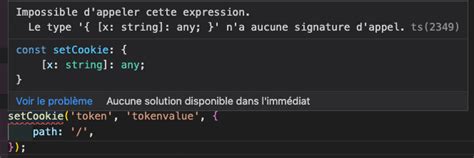 can t call setcookie with typescript and usecookies hook · issue 301 · bendotcodes cookies · github