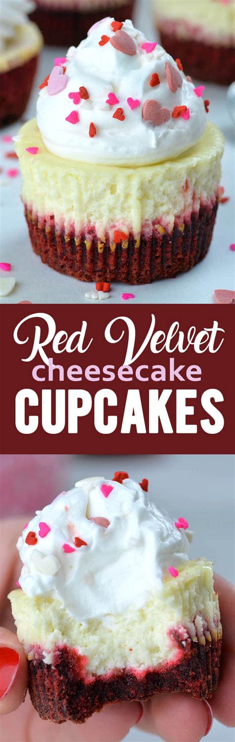 Red Velvet Cheesecake Cupcakes Omg Chocolate Desserts