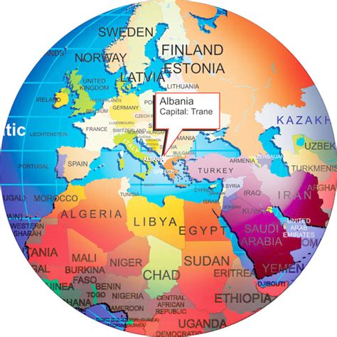 Albania Map Location Albania Physical Geography Physiographic Map